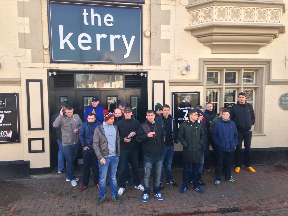 Football Hooligan Pictures: Wrexham at Herefords pub 1 March 2014