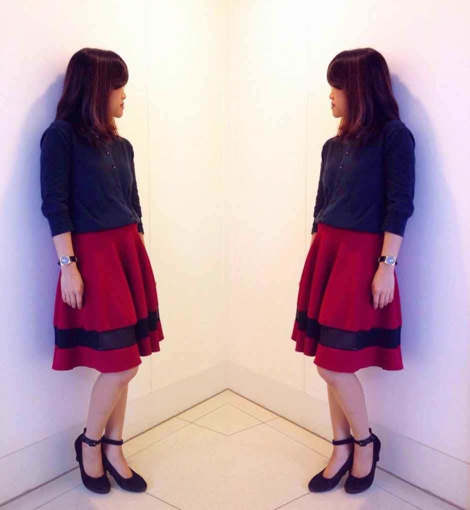 OOTD: Preppy in Blue and Red - For Urban Women - Awarded Top 100 Urban ...