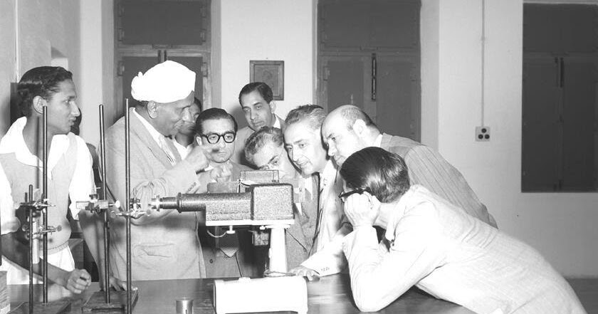 Historical Museum: Sir CV Raman Explaining Raman Effect