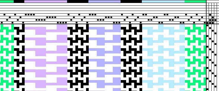 Not 2 Square Weavers: Converting a Weaving Draft to Double Width