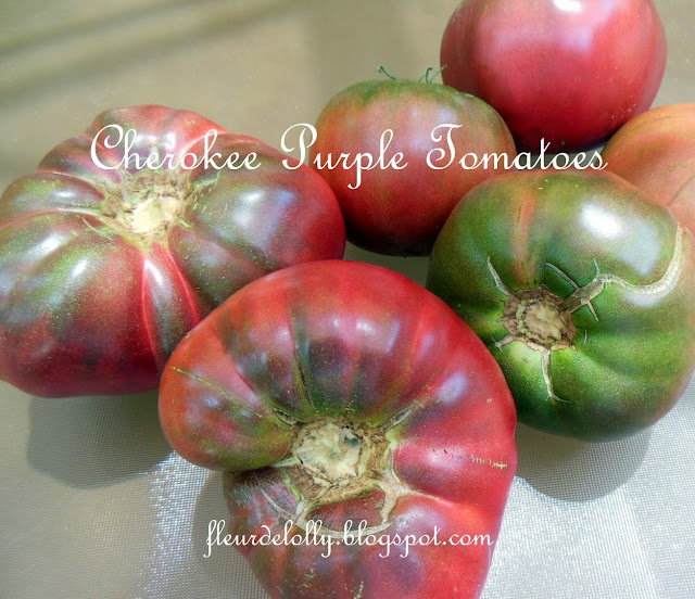 Fleur de Lolly: Heirloom Cherokee Purple Tomatoes