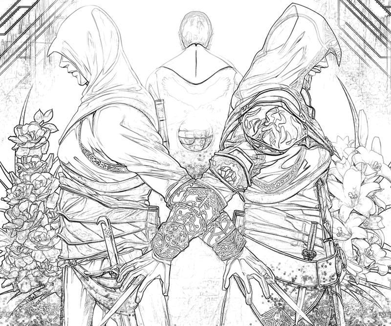 Assassins Creed - Free Coloring Pages