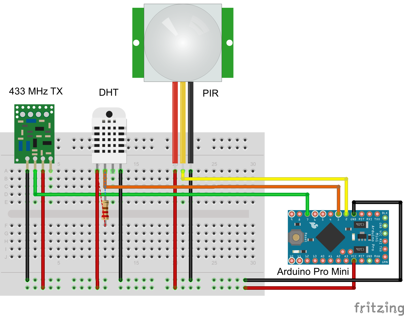 My Hobbies Arduino Sensors To Raspberry Pi Using 433 Mhz Radios