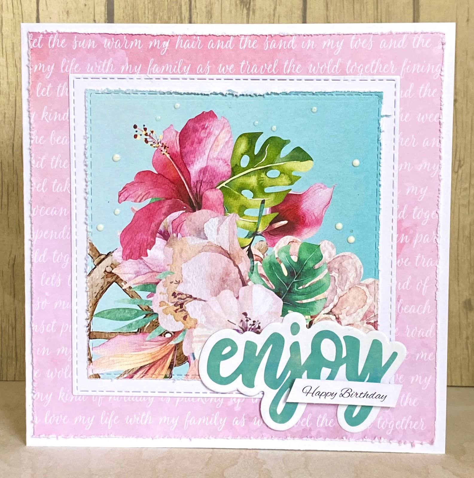 Lucy loves scrapping: Enjoy card using Uniquely Creative kit