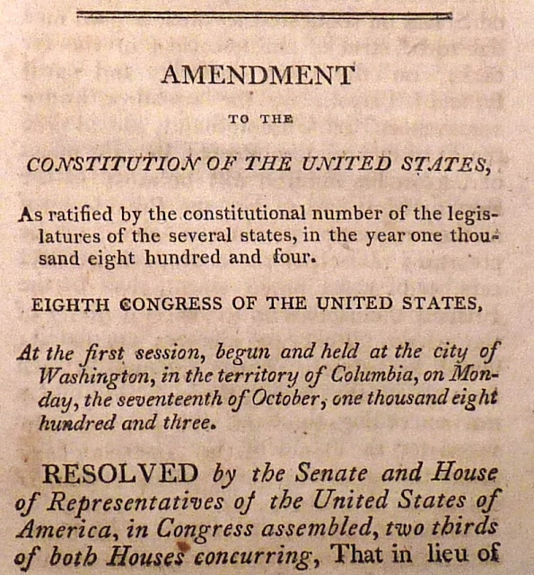United States Constitution and Citizenship Day: 12th Amendment