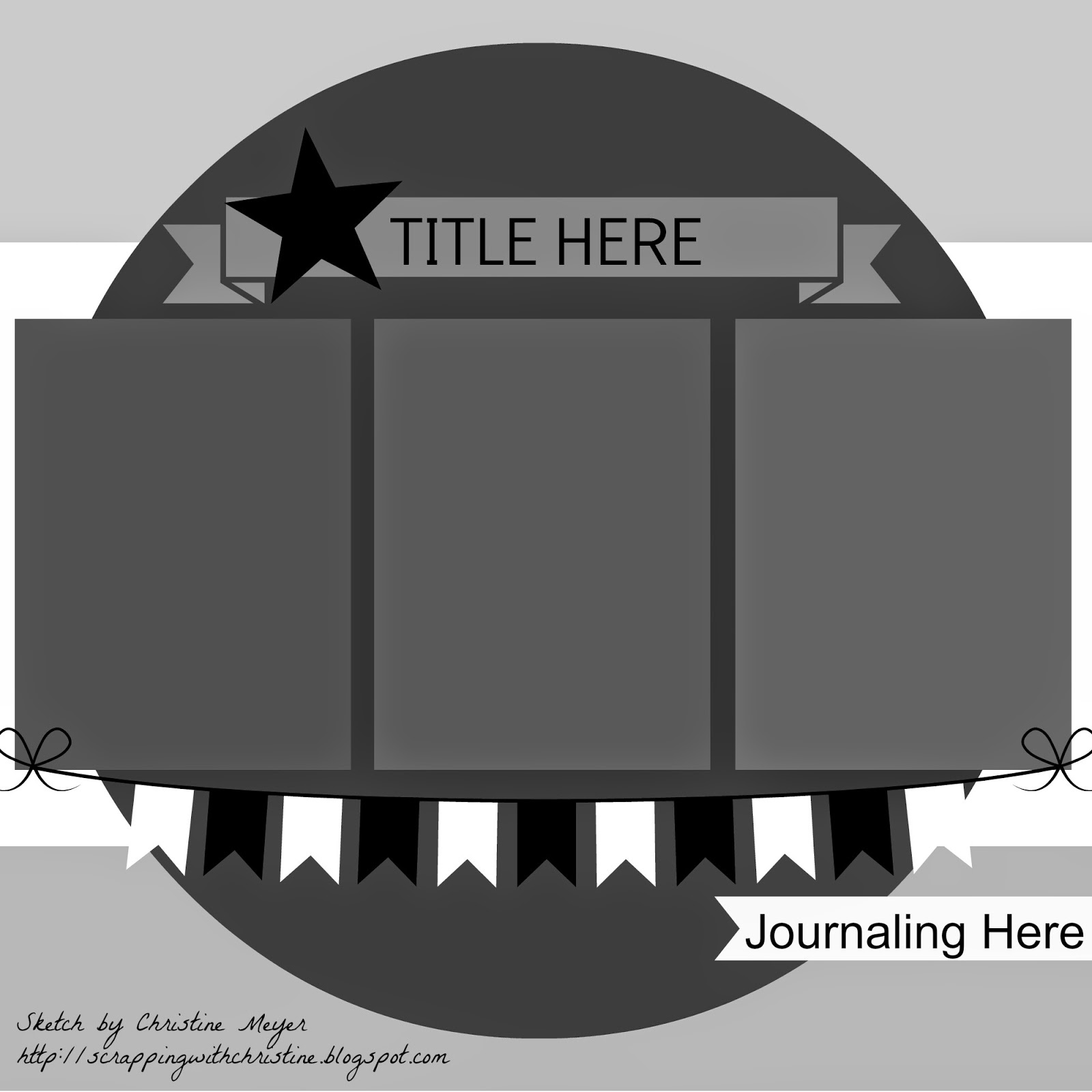 Scrapping with Christine: My Layout Sketches