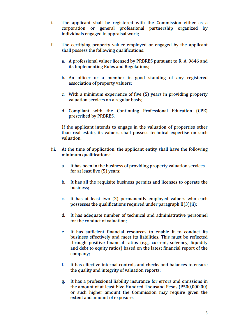 Appraisers: Appraisers Guidelines