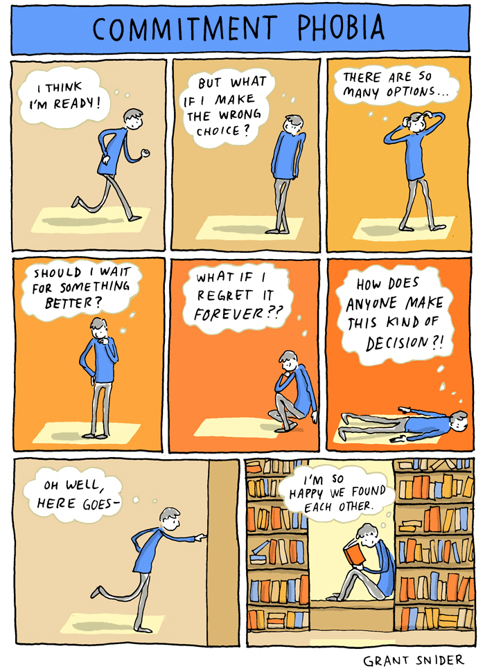 Mystery Fanfare: Cartoon of the Day: Commitment Phobia