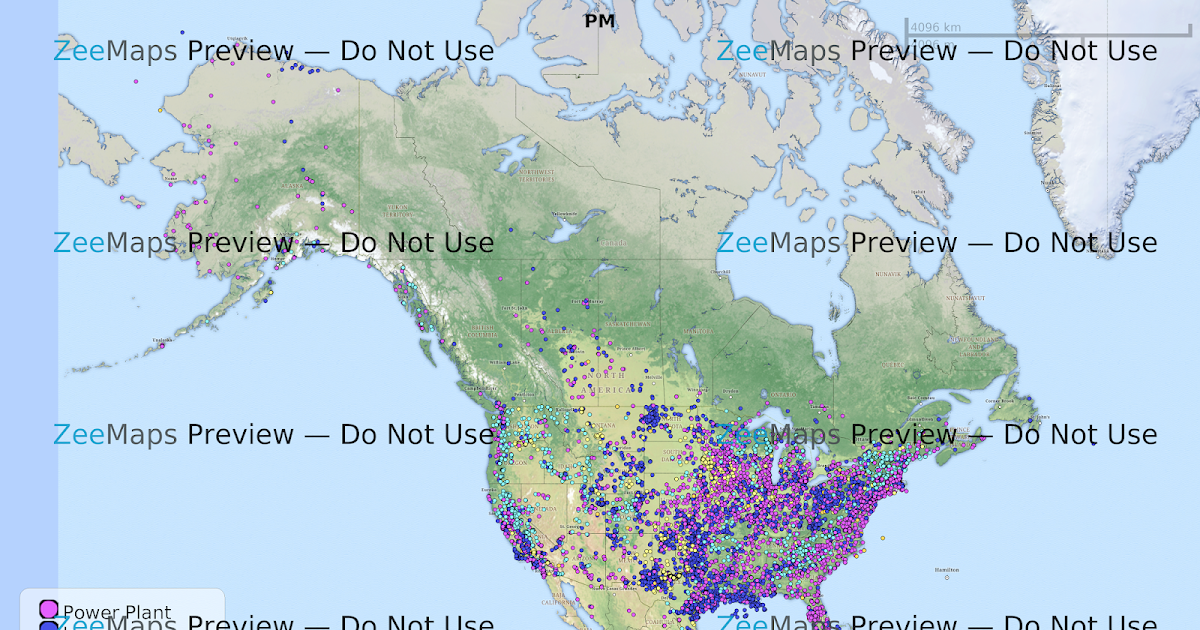 Power Plant Maps Wall Posters Available Upon Request