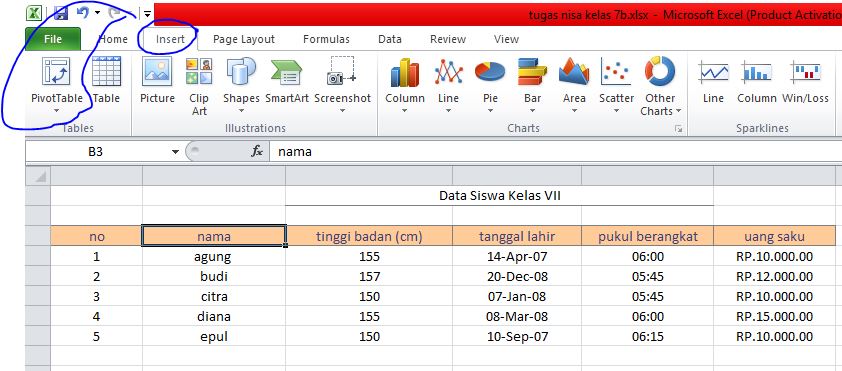 Penggunaan Split Freeze Panes Dan Pivot Table - Riset Penggunaan Split Freeze Panes Dan Pivot Table - Riset