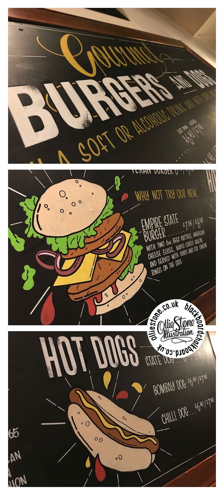Pub Chalkboard by Ollie Stone: Pub chalkboards, signage, murals and ...