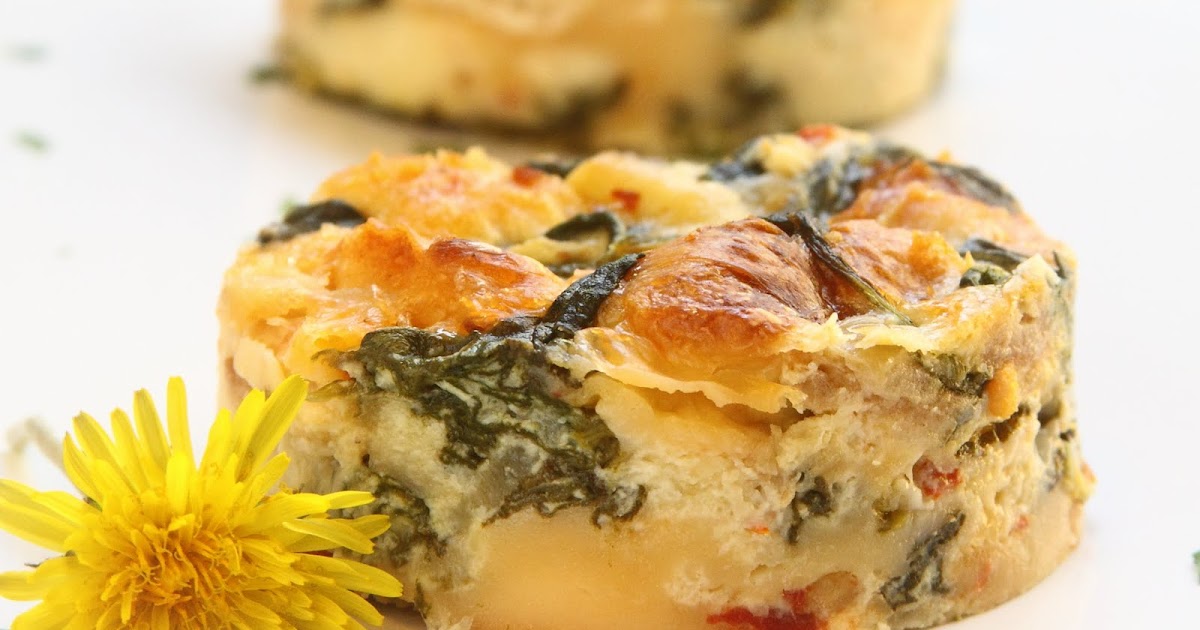 ShowFood Chef: Dandelion Bread Pudding with Sundried Tomatoes and ...