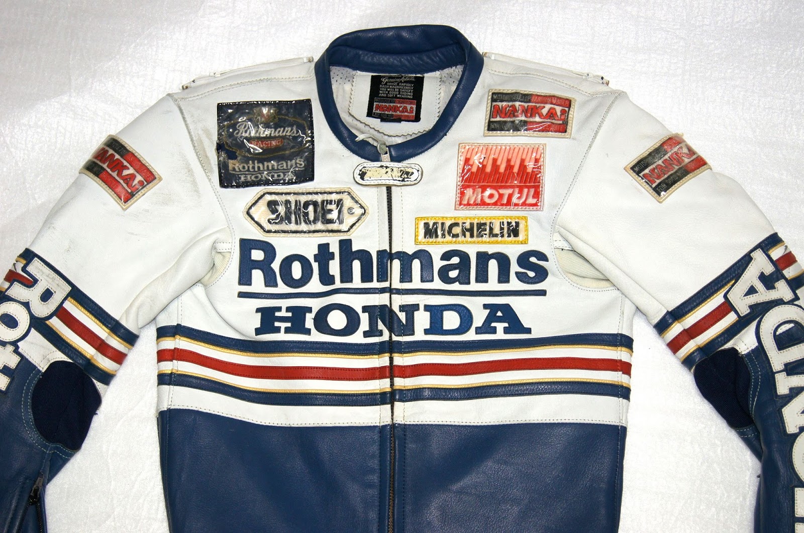 samurai‐bikers: NANKAI racing suit Rothmans HONDA Dominique Sarron
