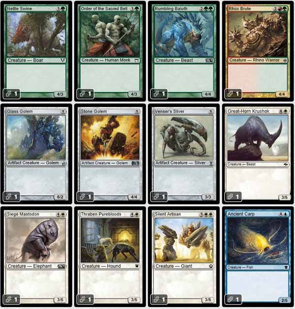 Magic the Gathering Adventures: Vanilla Creatures