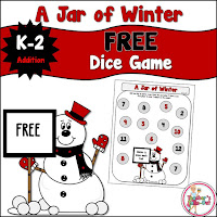 A Jar of Winter Addition Games and a Freebie | Teacher's Take-Out