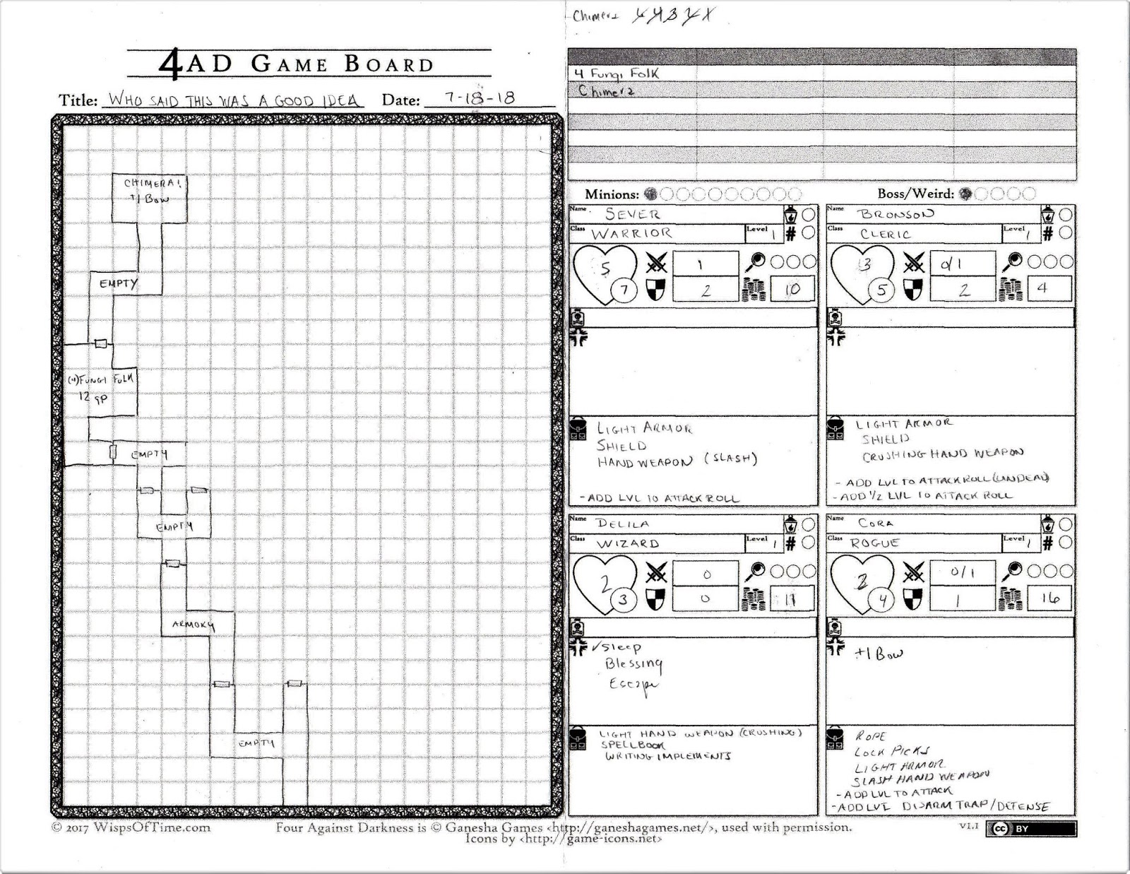 Gothridge Manor: First Adventure with Four Against Darkness