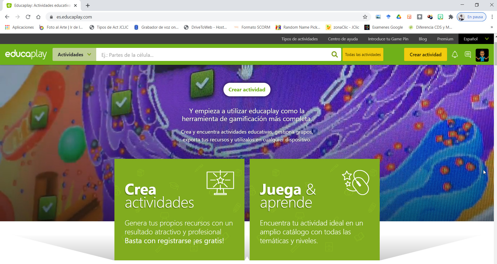 Las plataformas educativas para la generación de actividades dinámicas ...