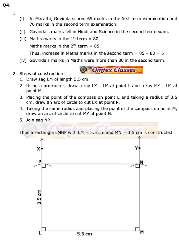 OMTEX CLASSES: Class 7 Maths Board Question Papers.