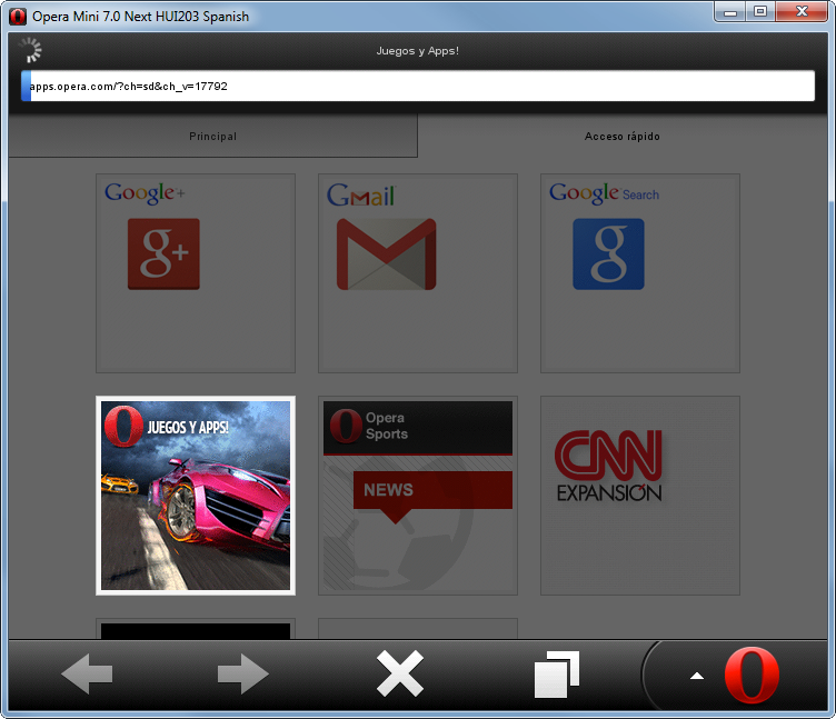 J2ME Emulator: Opera Mini for PC v7.1 + HUI204 [English]