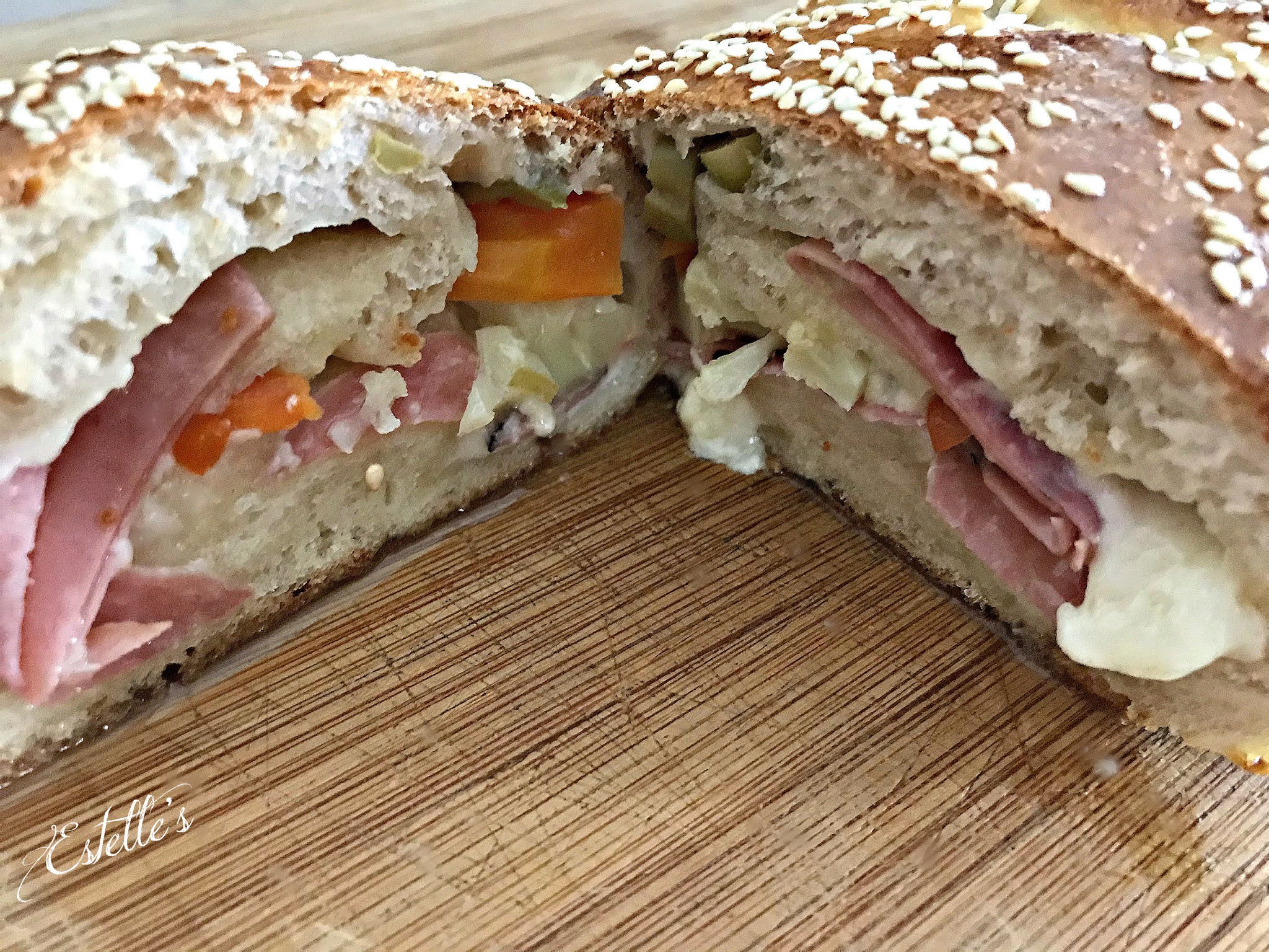 Estelle's: MUFFULETTA BREAD....A NEW ORLEANS CLASSIC