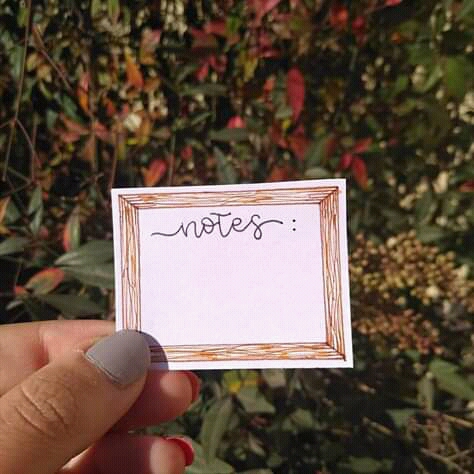 Apuntes Creativos: Post-it a mano