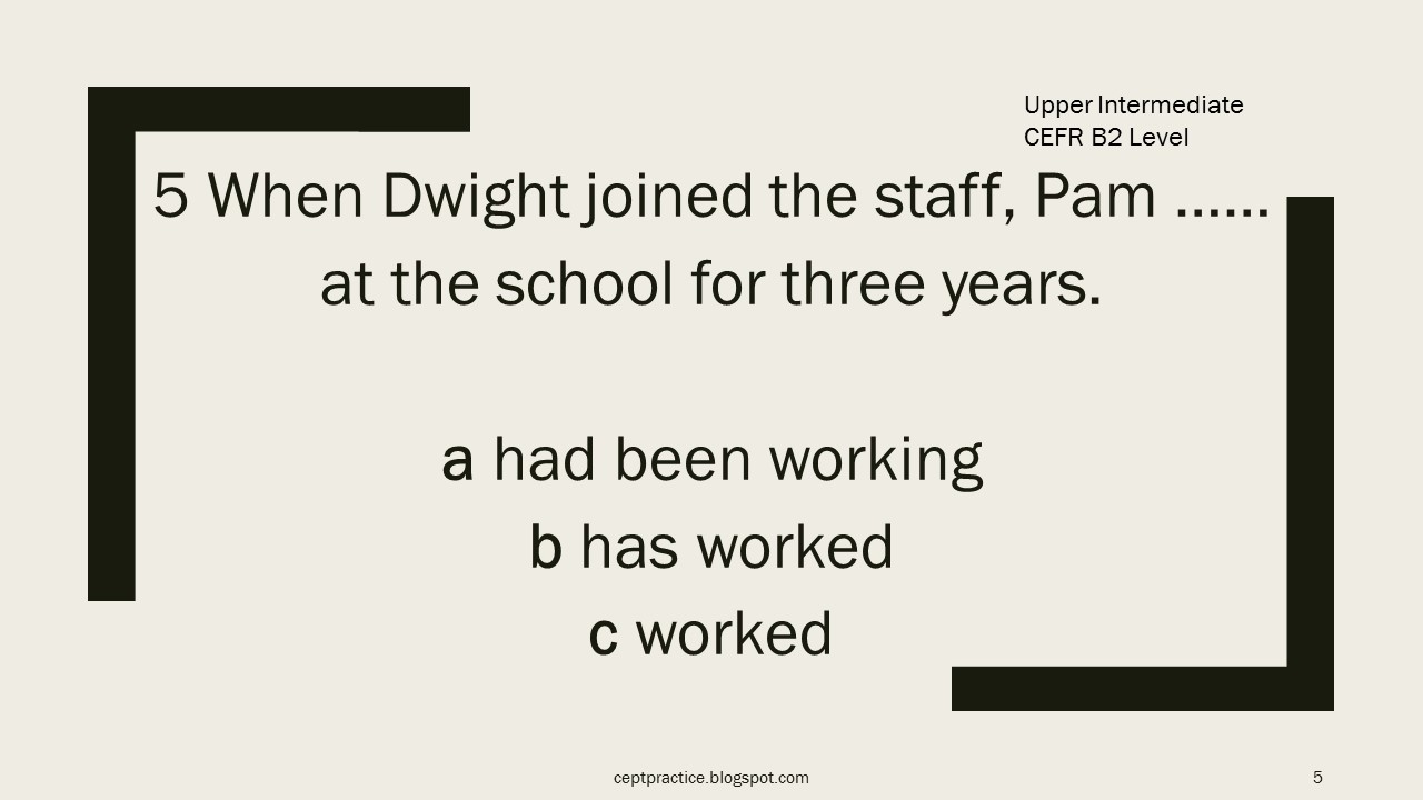 CEPT Practice: TEST YOUR ENGLISH | 60 items MULTIPLE-CHOICE TEST UPPER ...