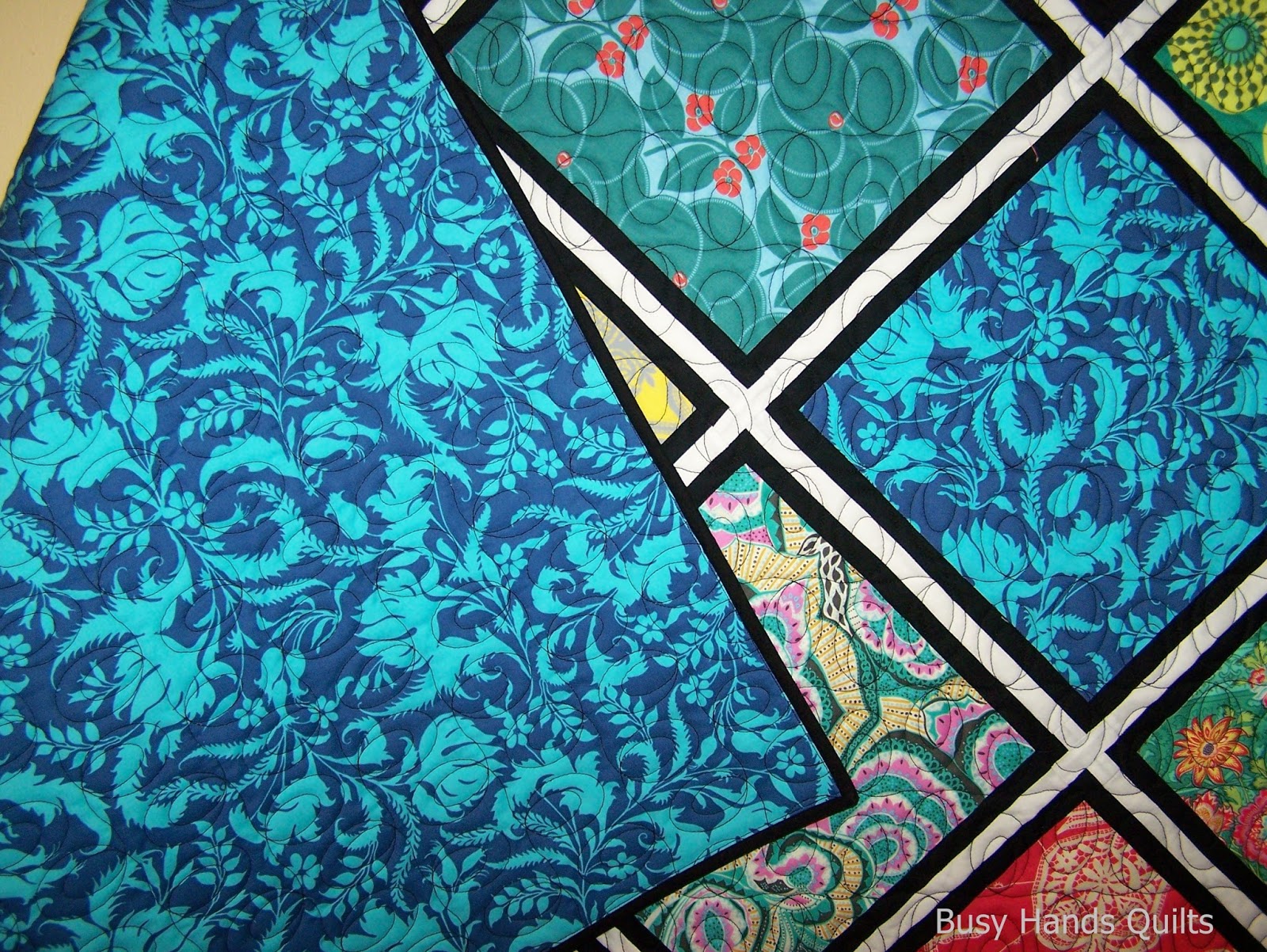 Busy Hands Quilts: Amy Butler Stained Glass Lap Quilt | Finished or Not ...