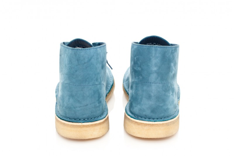 INITIAL-H: CLARKS ORIGINALS: SLATE BLUE DESERT BOOT