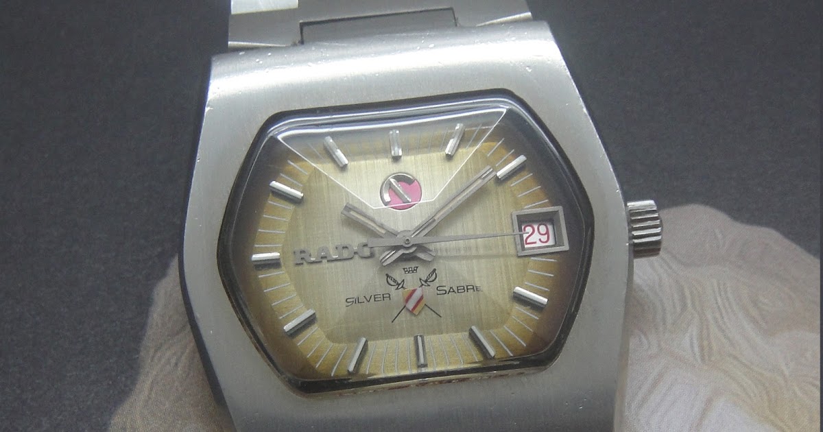 Antique Watch Bar: RADO SILVER SABRE 25 JEWELS AUTOMATIC WATCH 29
