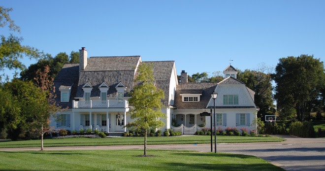 Classic Gambrel Home with Coastal Interiors