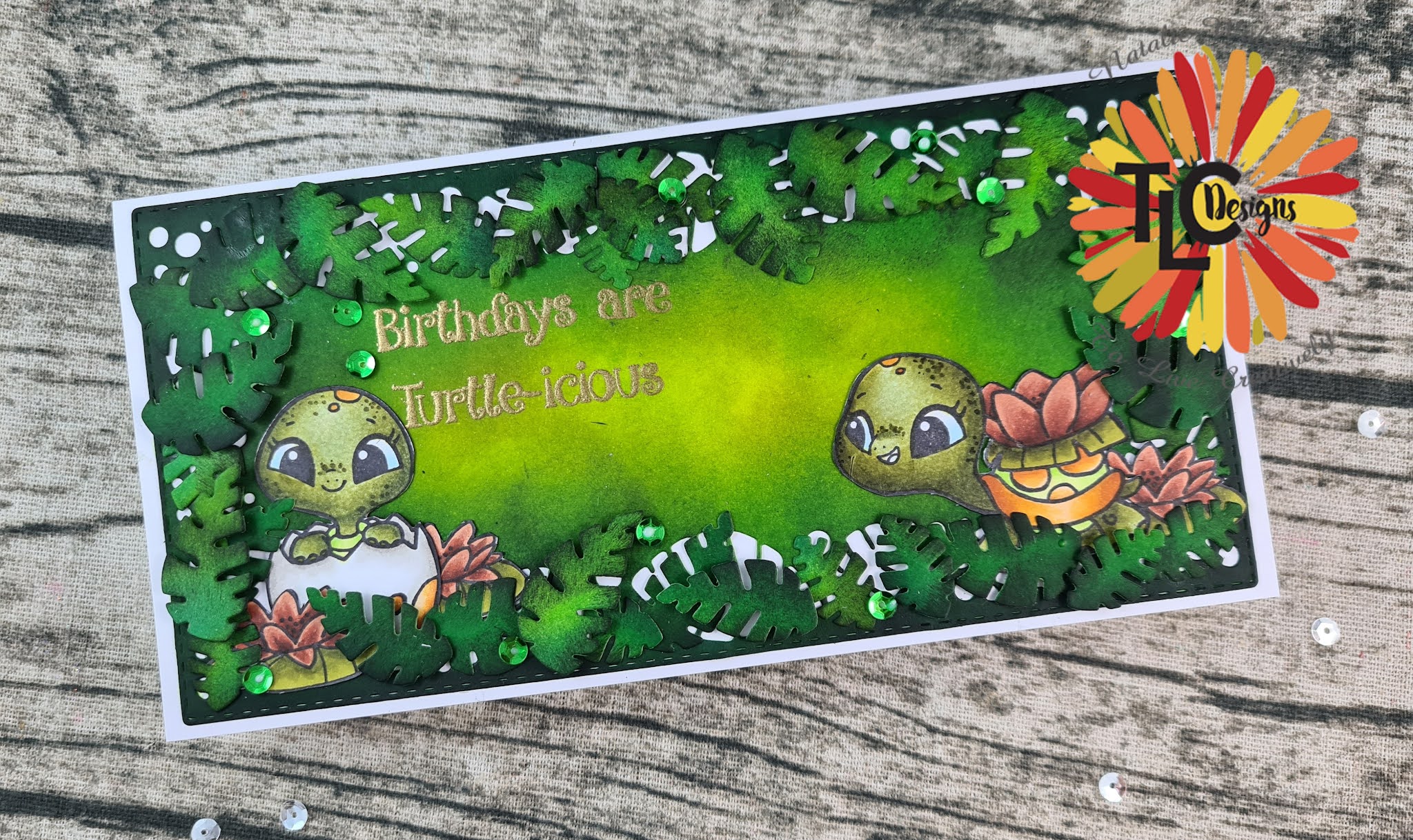 Cherished Cards: TLC Designs Turtle-icious