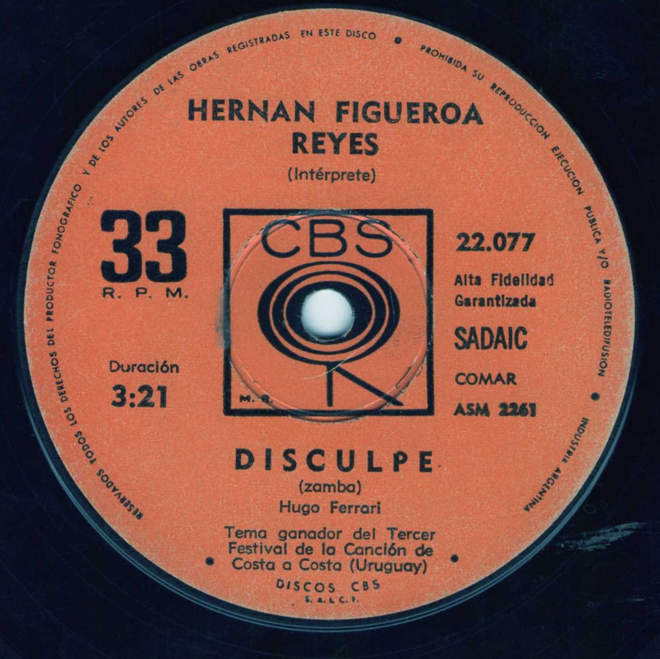 Voces de la Patria Grande: Hernán Figueroa Reyes - CBS Simple 22077