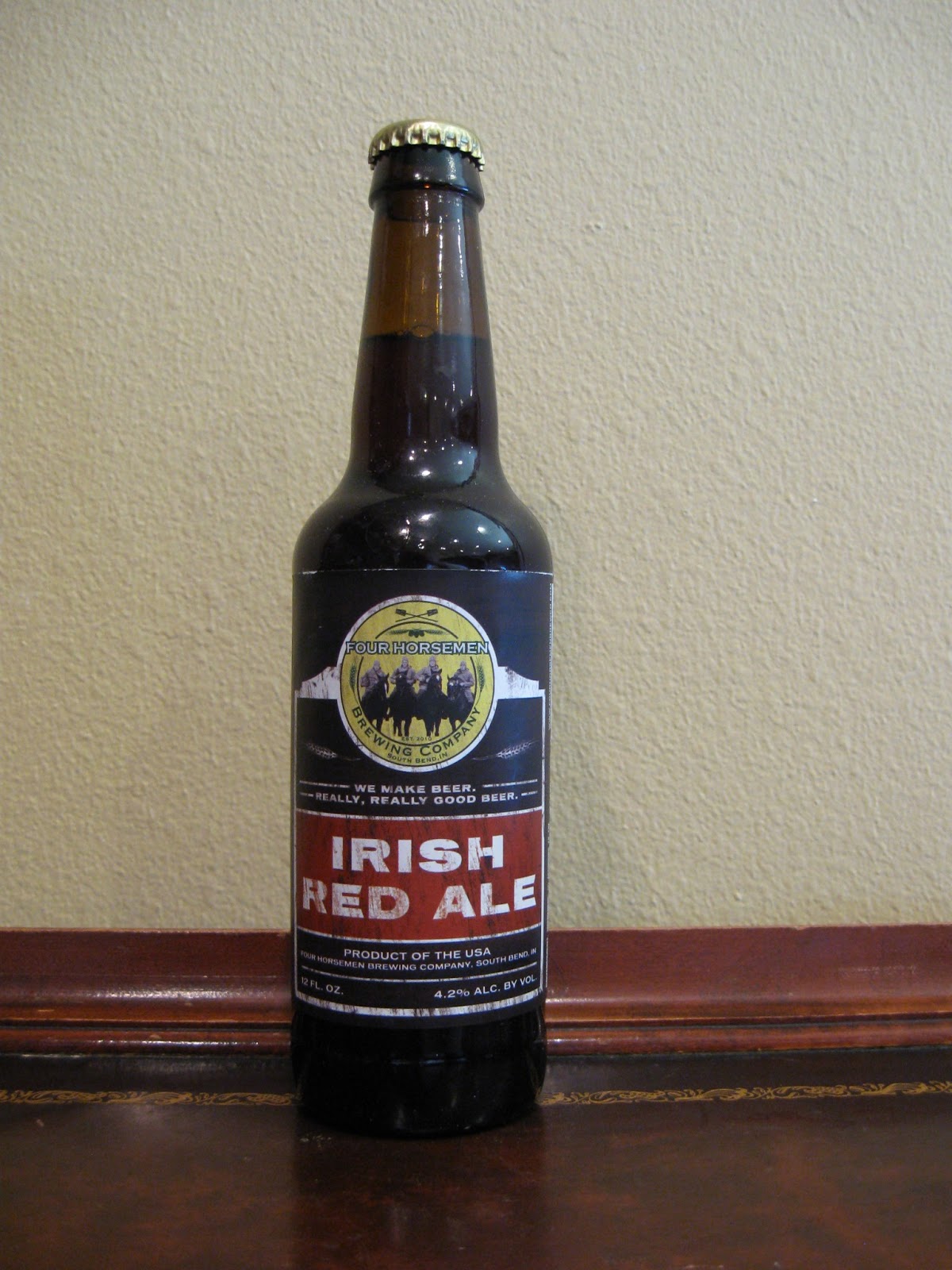Doing Beer Justice: Four Horsemen Irish Red Ale