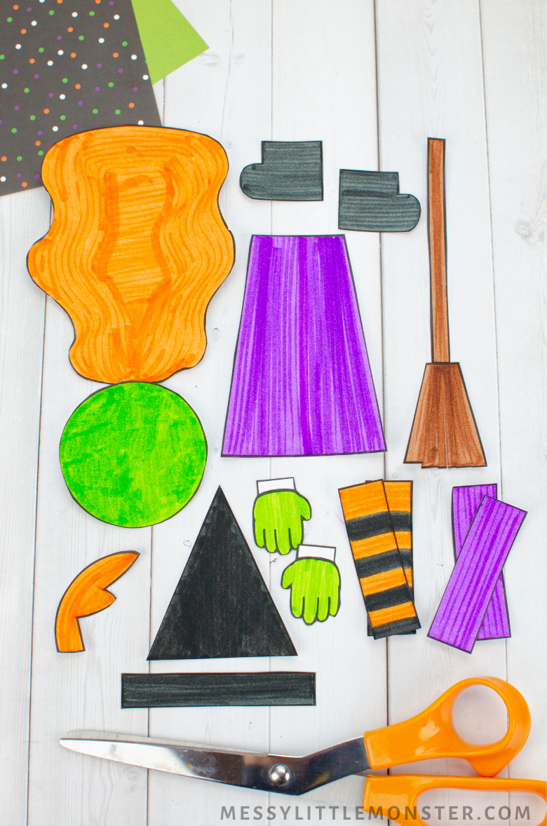 Halloween Mix & Match Paper Crafts for Kids (template included ...