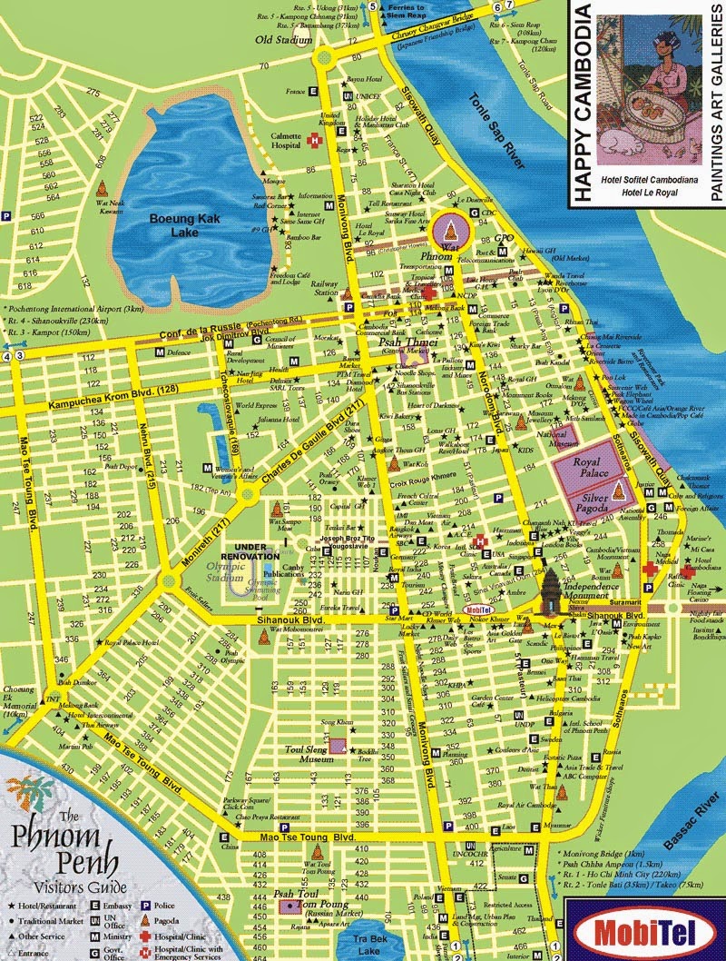 Phnom Penh, French Built City and Silver Pagoda ~ Tourism2Cambodia