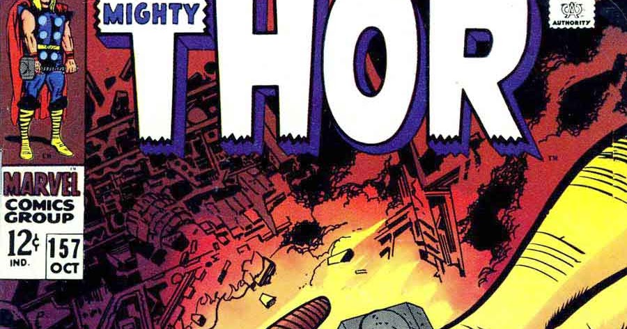 Thor #157 - Jack Kirby art & cover - Pencil Ink