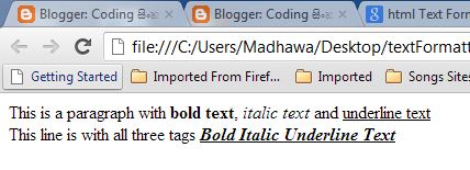 Coding සිංහලෙන්: HTML සිංහලෙන් පාඩම 10 - Text Formatting