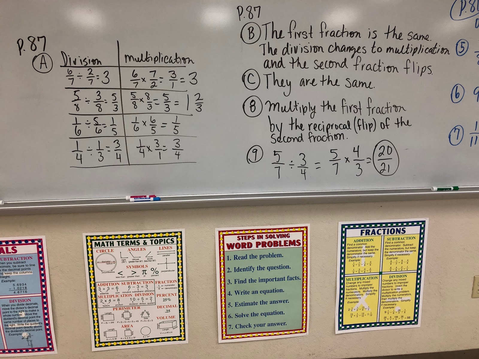 Mrs. Negron 6th Grade Math Class: Lesson 4.2 Dividing Fractions