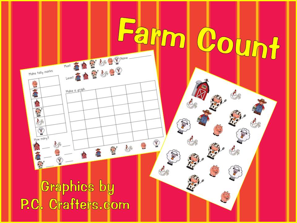 A Teacher's Touch: Farm Count Math Workstation
