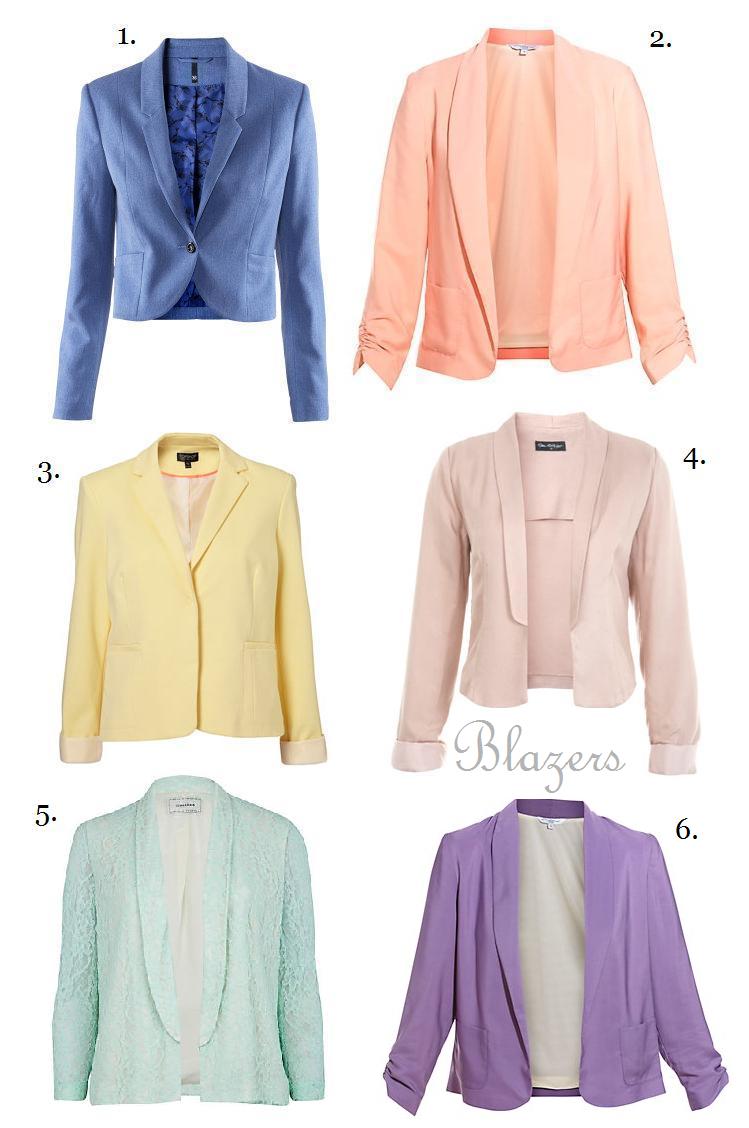 Indigo Leather: My Picks: Pastel Blazers