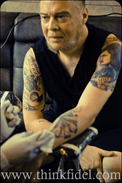 Quixotic as...fuddddge.: Rick Steff of Lucero Gets Tattooed on Tour