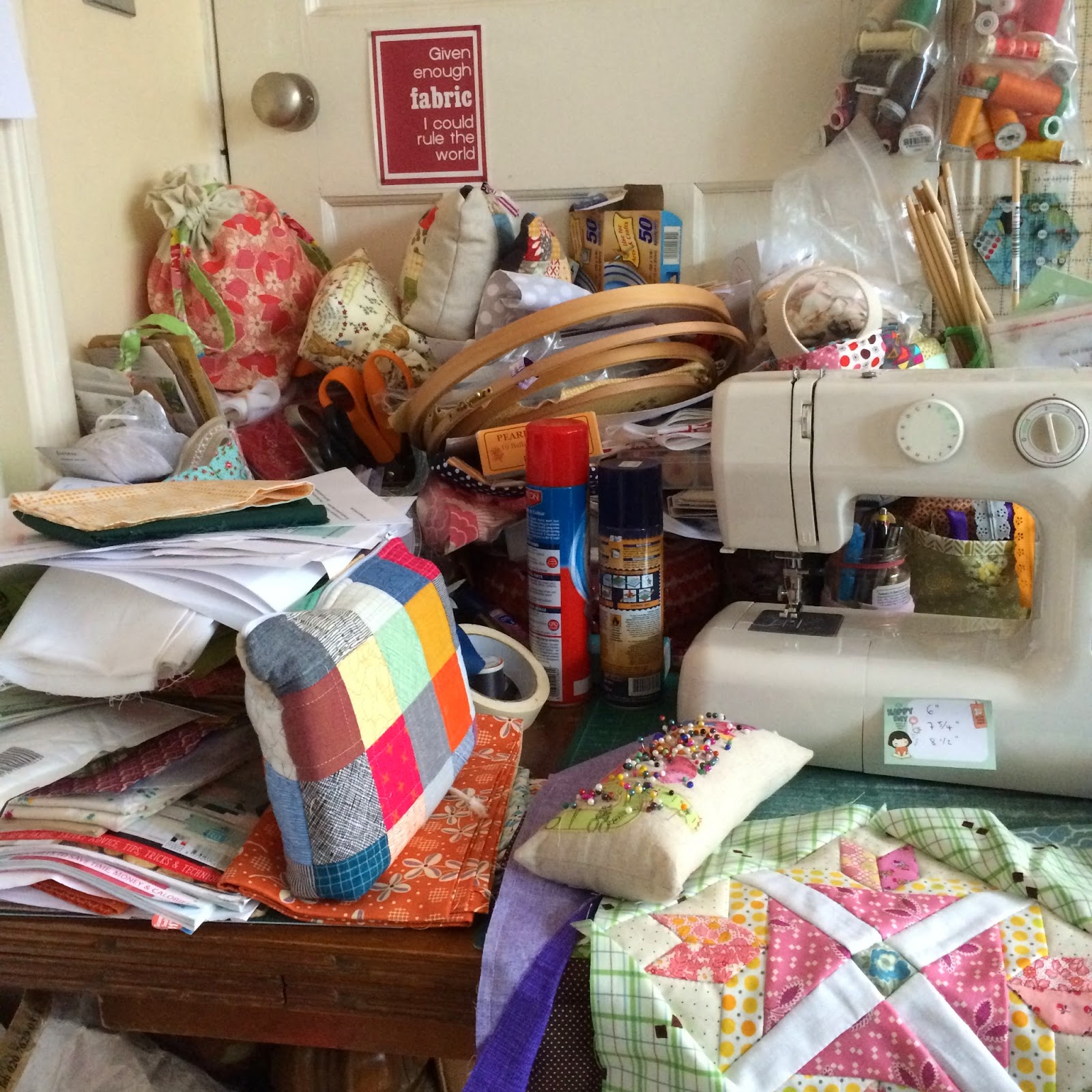 messy space, new stash / CHARM ABOUT YOU