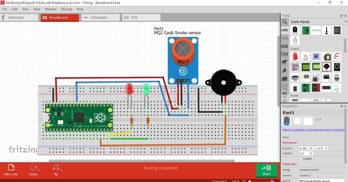 Interfacing MQ2 Gas & Smoke Sensor With Raspberry Pi Pico