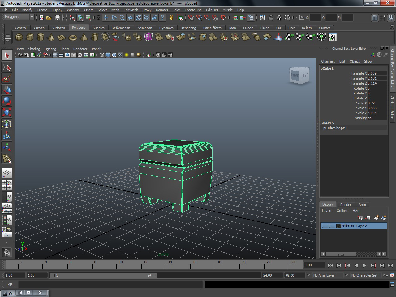 Learning Autodesk Maya: Maya Practice