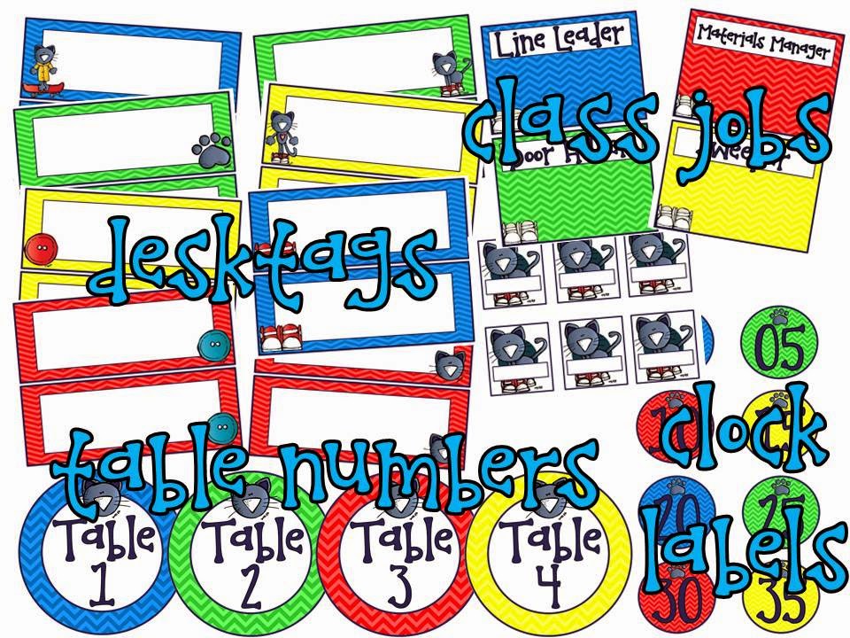 Teachery Tidbits: It's All Good! Groovy Cat Classroom