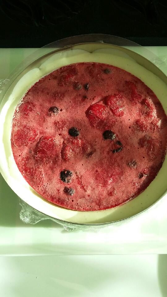Entremet vanille & fruits rouges