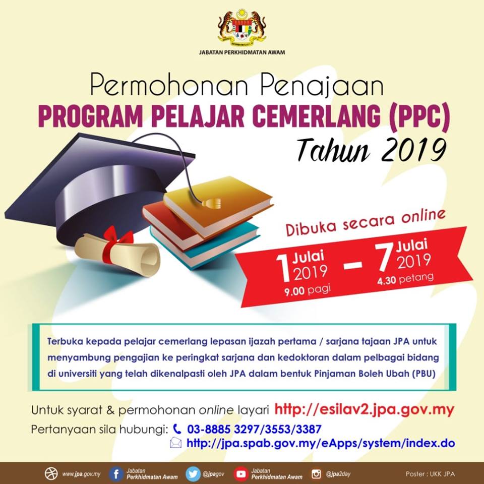 Permohonan Penajaan Program PPC Tahun 2019 | yusufultraman.com