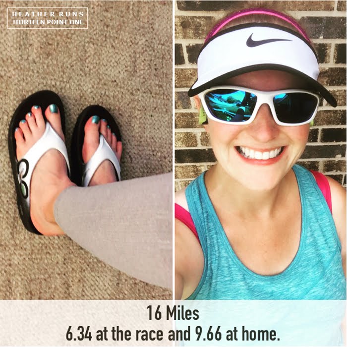 Heather Runs Thirteen Point One: oofos ooriginal sports sandal review