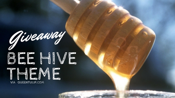 Bee Hive Theme Digital Design Giveaway | Queentulip