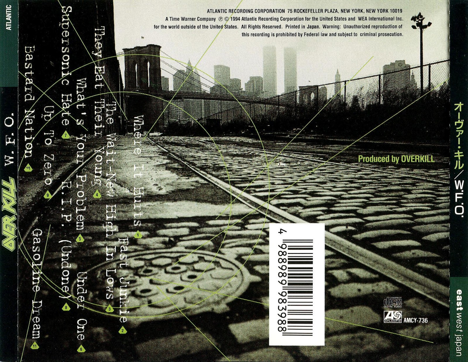 BlooD AnD HonoR MetaL: Overkill - W.F.O. (1994)